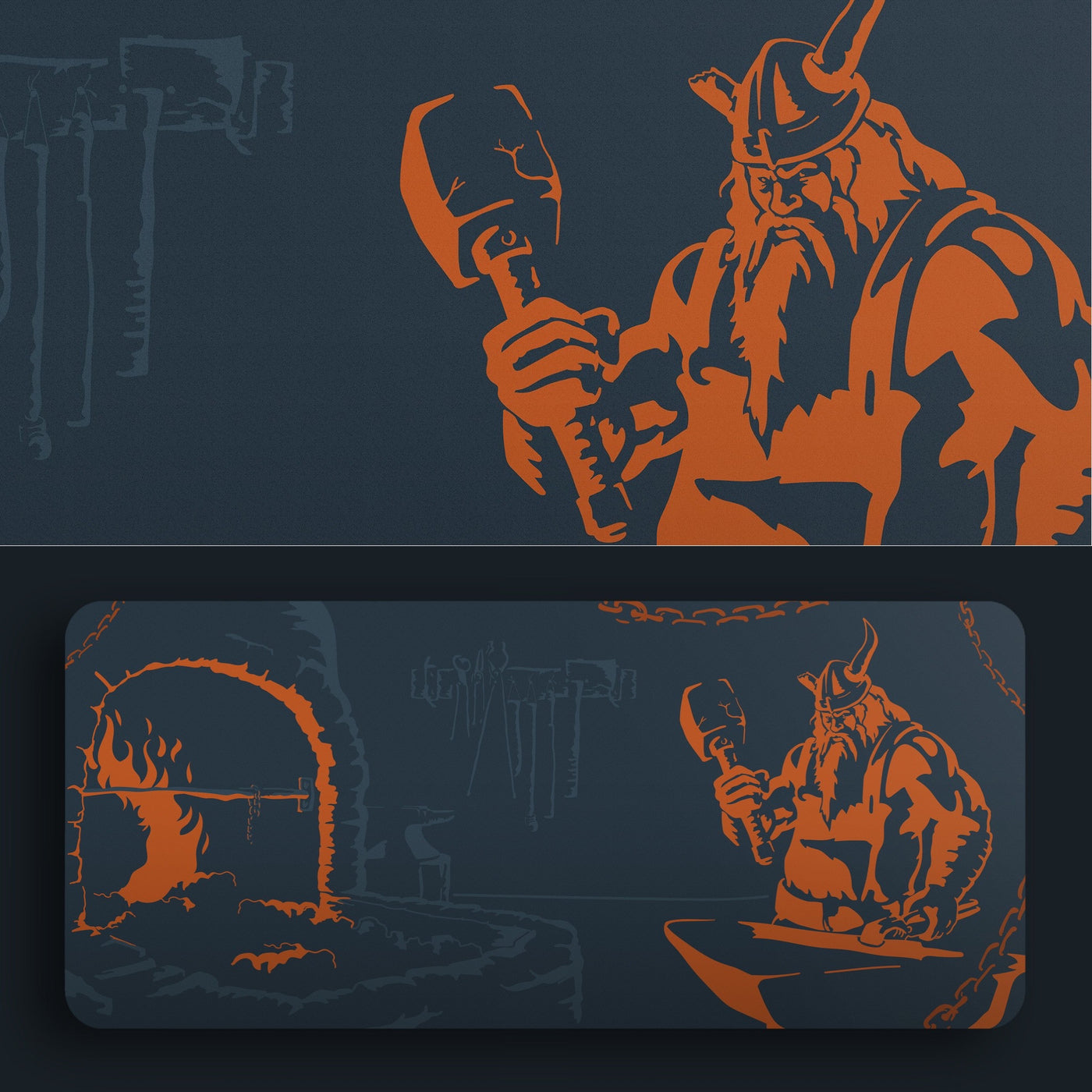 GMK Re-Forged Deskmat — Mekibo