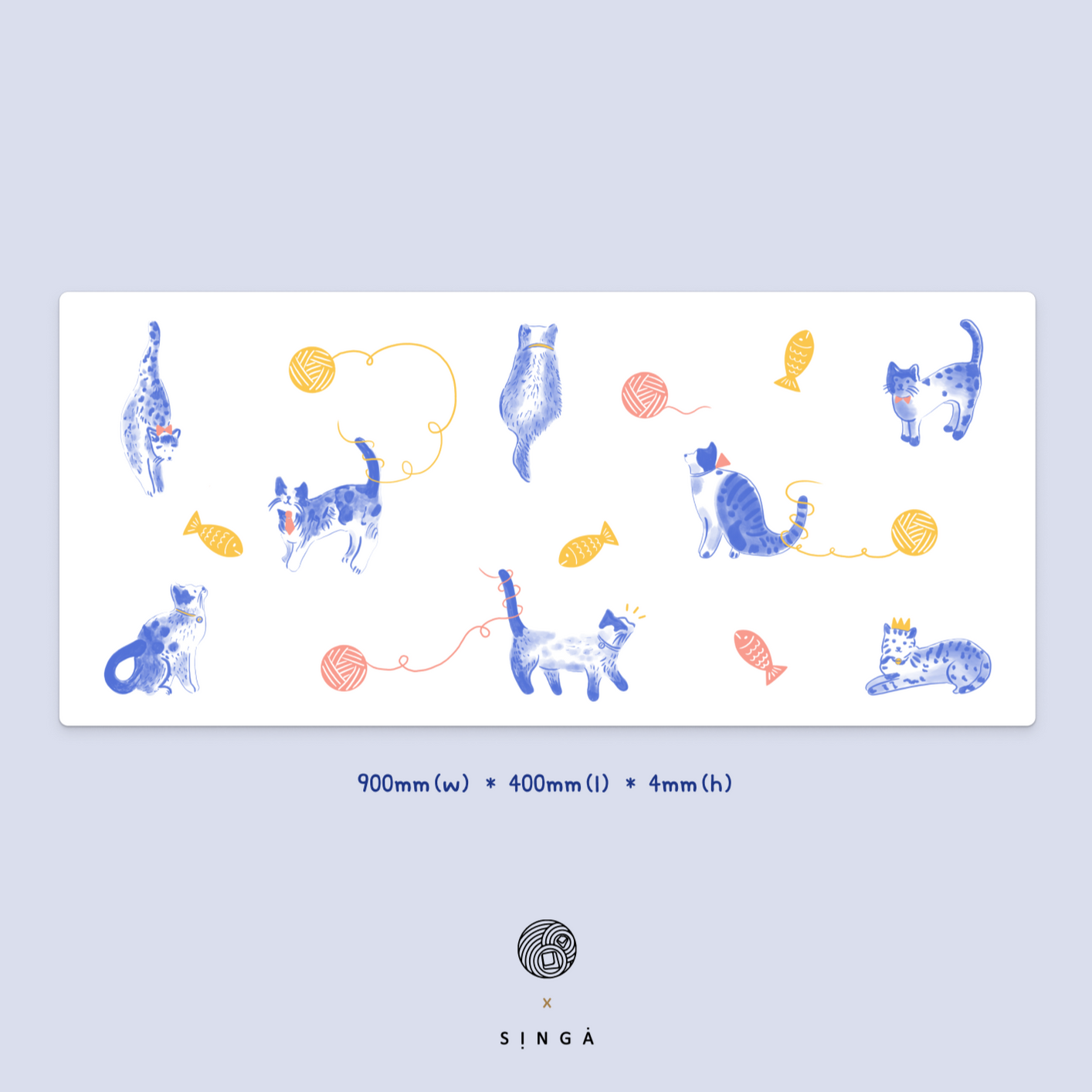 MONOKEI x SingaKBD - Neko Deskmats (In-stock) — Mekibo