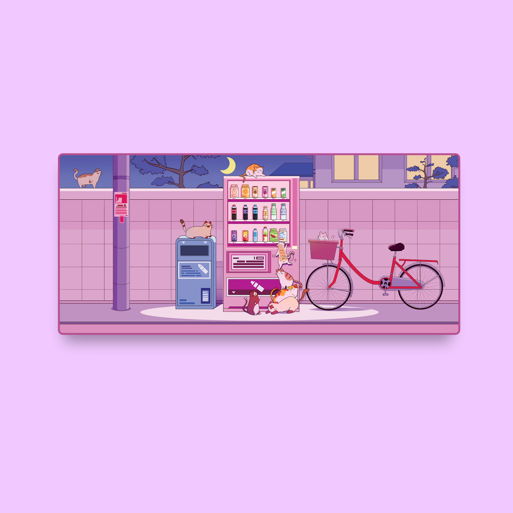 Neko-Tomo Deskmat (In-stock) – Mekibo